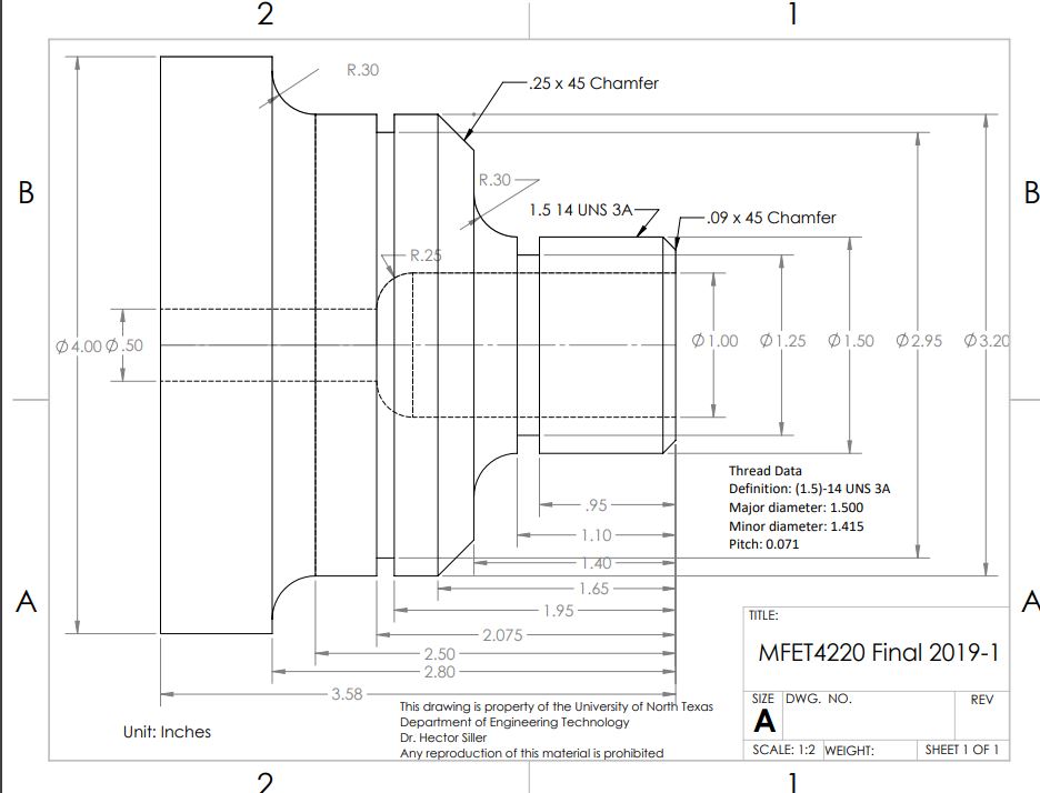 Solved 1. Write a turning CNC program for the next work | Chegg.com Solved 1. Write a turning CNC program for the next work | Chegg.com