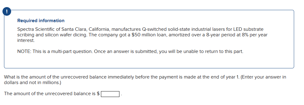 Solved Required information Spectra Scientific of Santa | Chegg.com