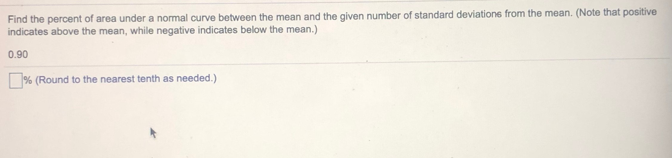 Solved Find The Percent Of Area Under A Normal Curve Between Chegg