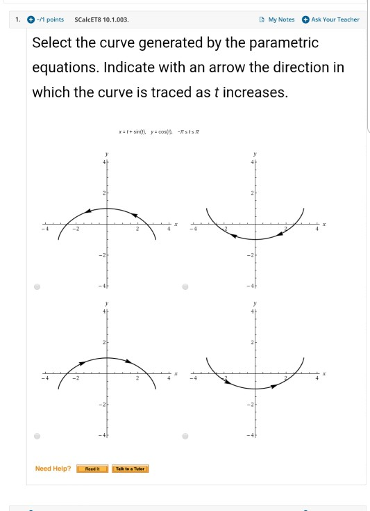 Solved 1. -11 points ScalcETS 10.1.003. My Notes Ask Your | Chegg.com Solved 1. -11 points ScalcETS 10.1.003. My Notes Ask Your | Chegg.com