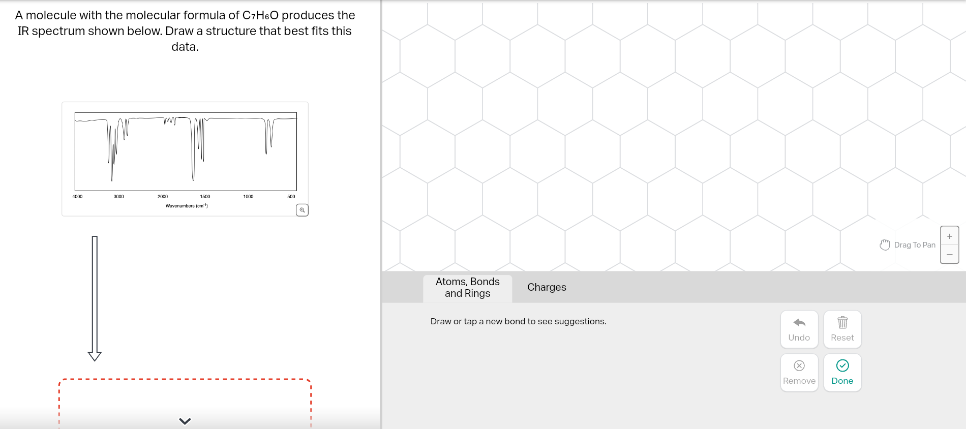 Solved A molecule with the molecular formula of C7H8O | Chegg.com