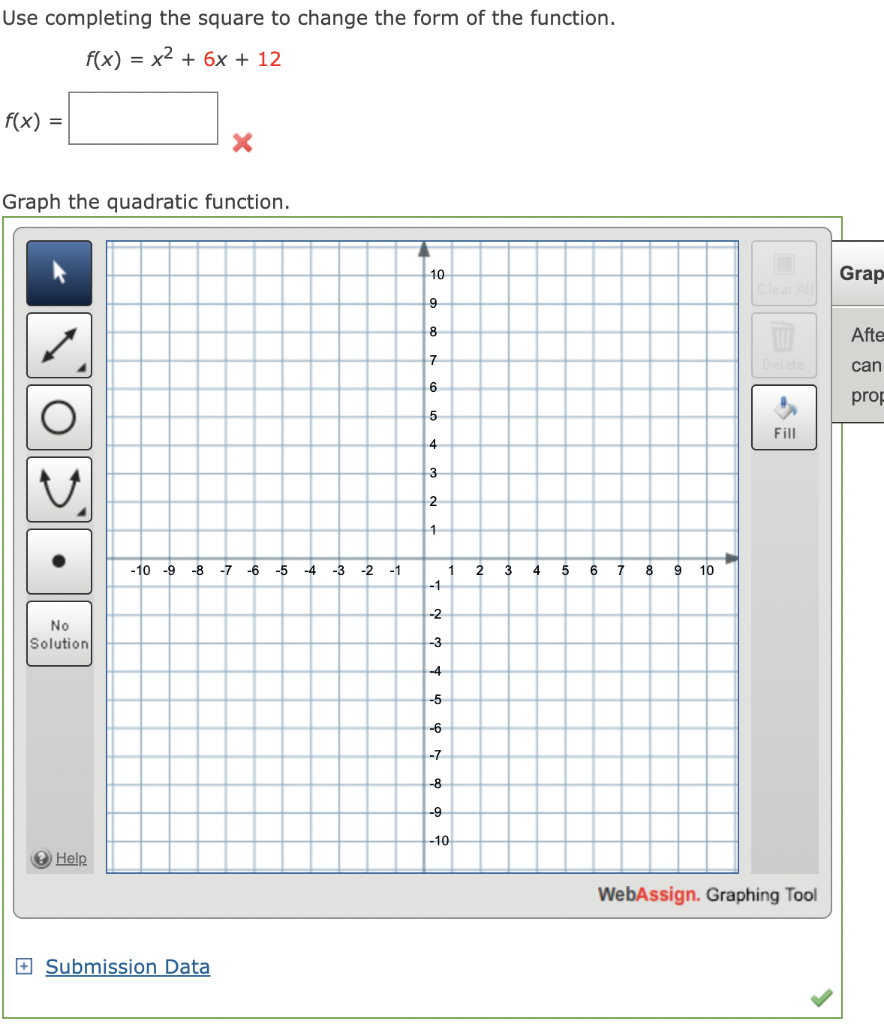 Solved Use completing the square to change the form of the | Chegg.com
