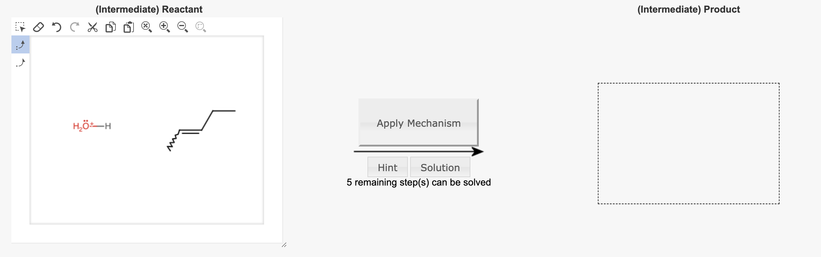 Solved (Intermediate) Product (Intermediate) Reactant OOOX o | Chegg.com