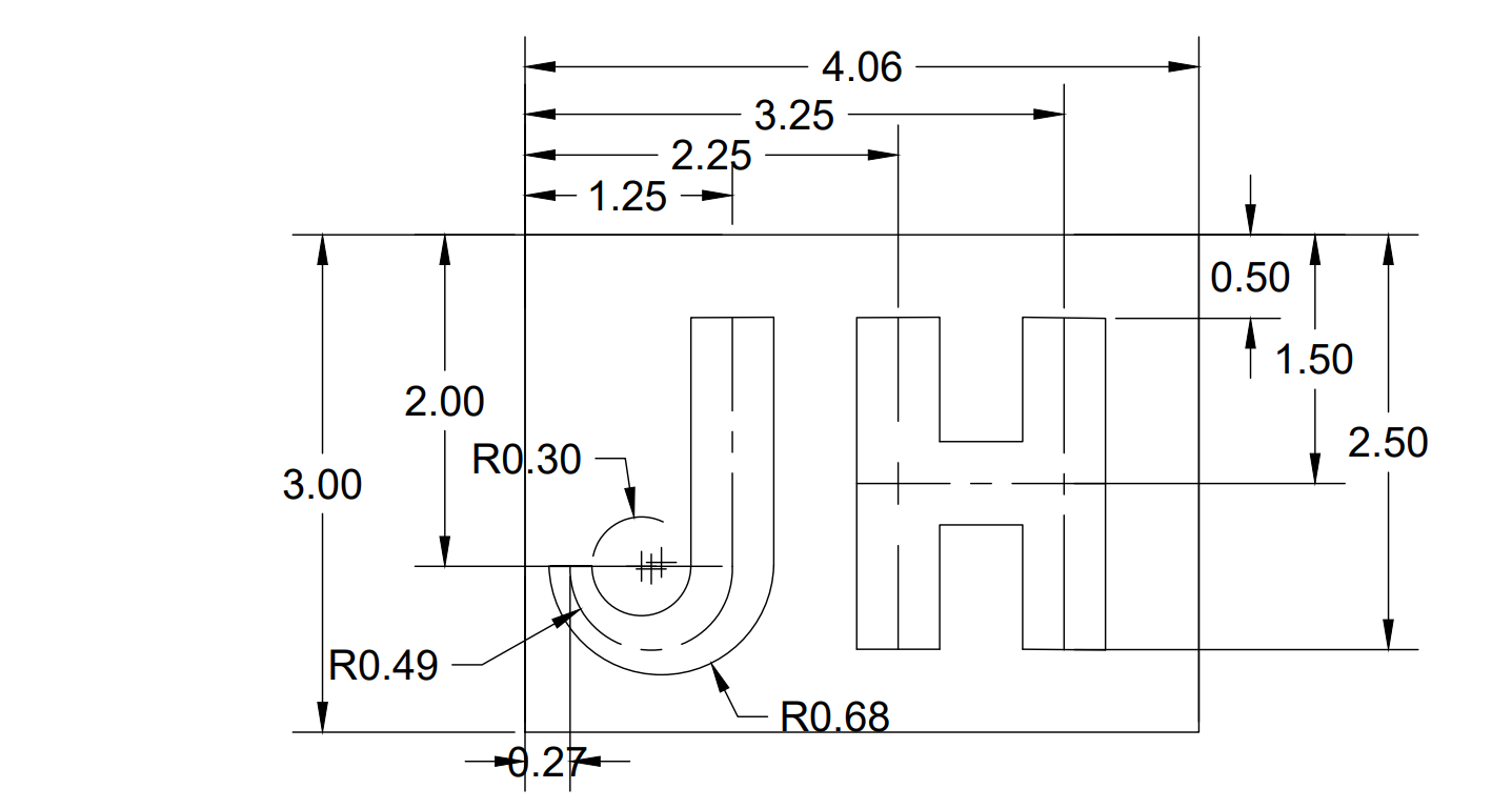 Solved Need help with making the g-code of my initials with | Chegg.com