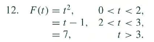 Solved express F(t) in terms of the w function and find | Chegg.com Solved express F(t) in terms of the w function and find | Chegg.com