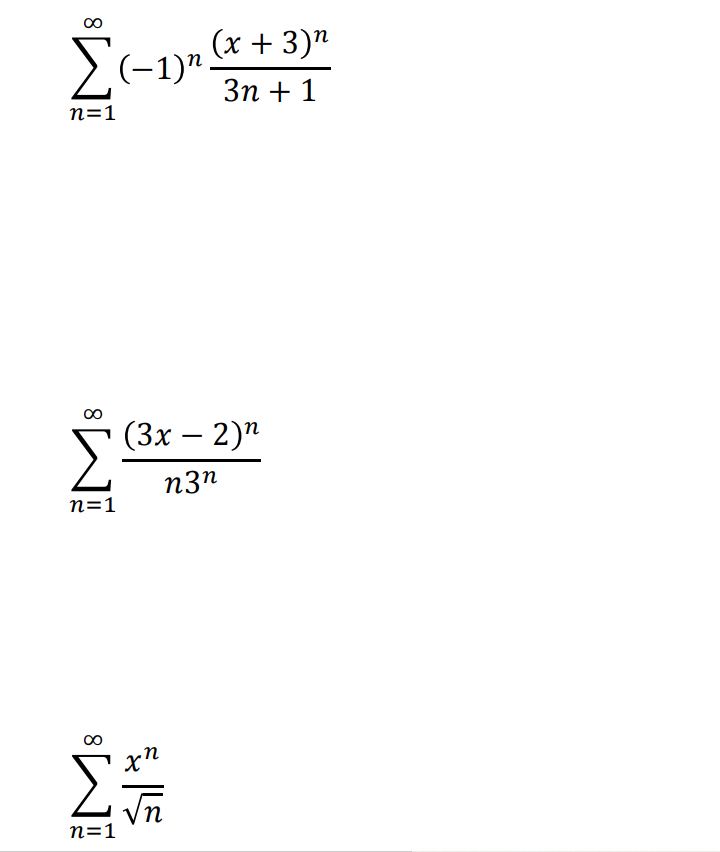 Solved Find the radius and interval of convergence for each | Chegg.com
