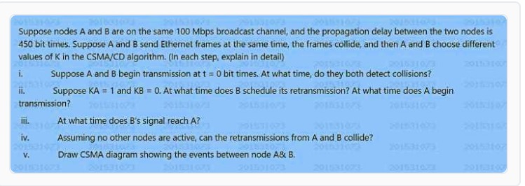 Solved Suppose nodes A and B are on the same 100Mbps | Chegg.com