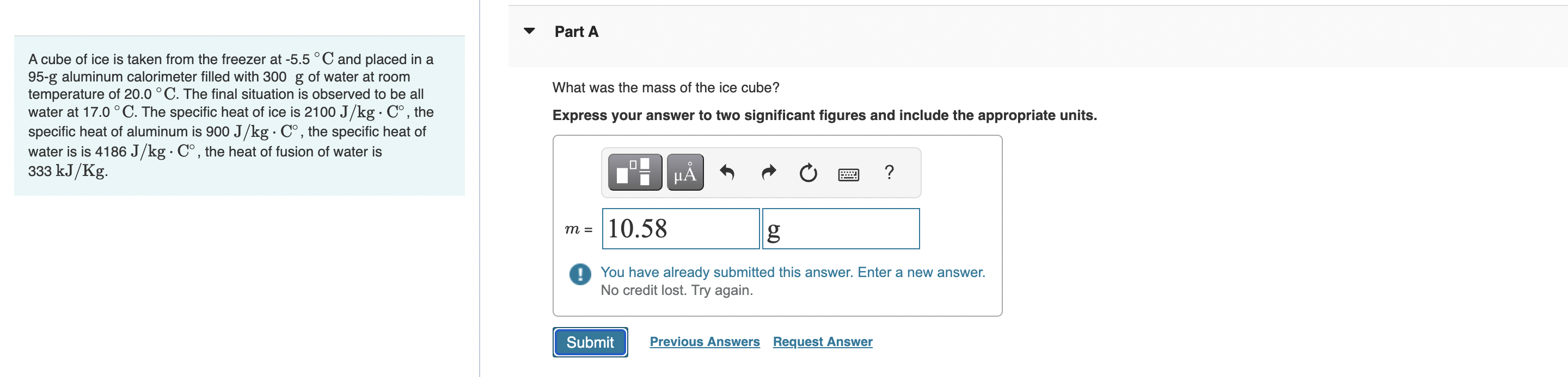 Solved The value of specific heat for copper is 390 J/kg⋅C∘, | Chegg.com