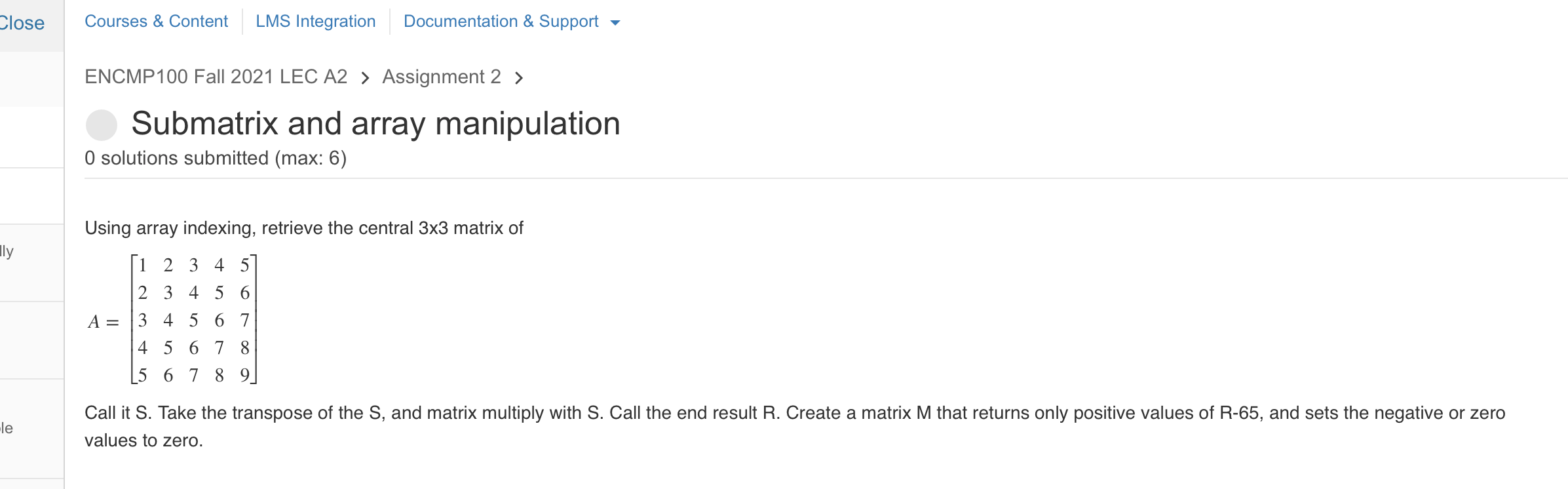Solved Close Courses & Content LMS Integration Documentation | Chegg.com