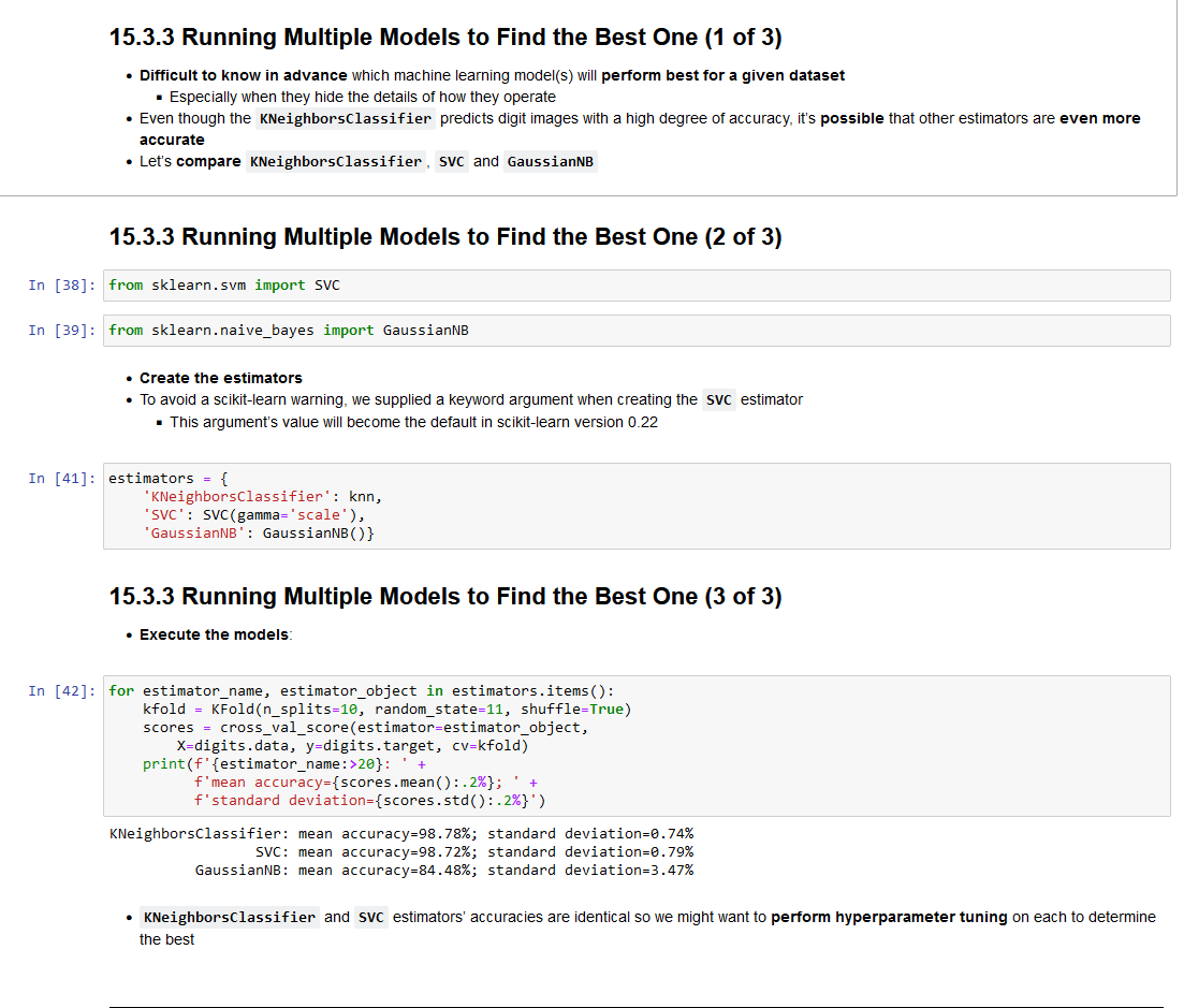 Solved Exercise 3: In step 15.33 (Running Multiple Models to | Chegg.com