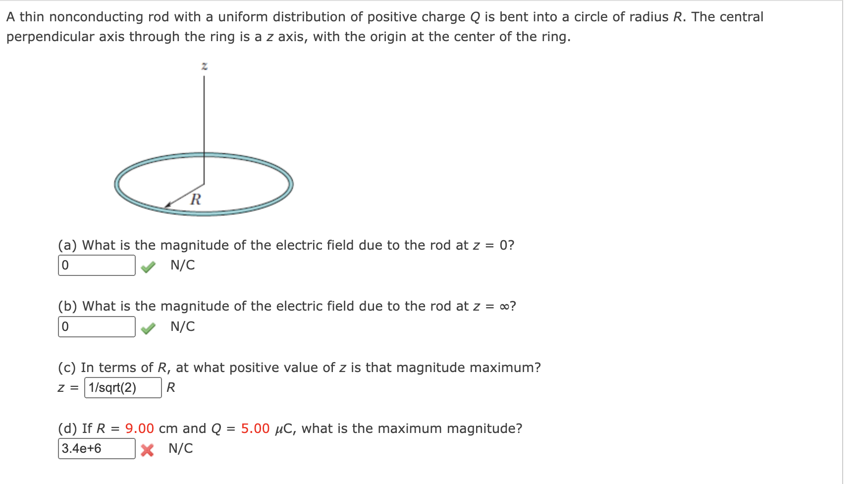 Solved Find the magnitude and direction of the net electric | Chegg.com