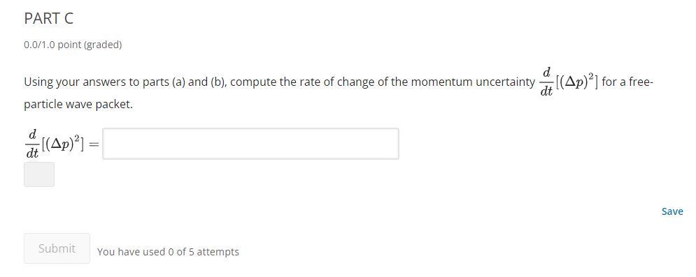 Solved Compute dtd p^ for a free-particle wave packet. | Chegg.com