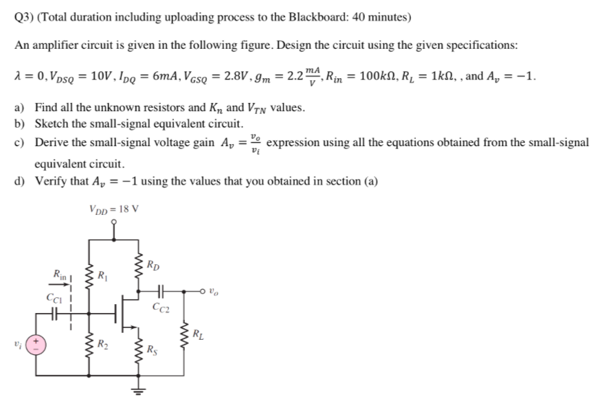 Solved Q3) (Total duration including uploading process to | Chegg.com