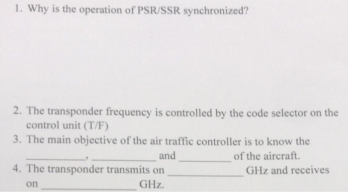 Solved 1. Why is the operation of PSR/SSR synchronized? 2. | Chegg.com
