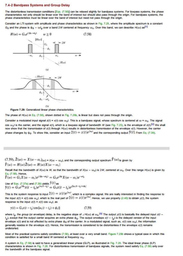 Solved 1. (1) Read the contents of Distortionless | Chegg.com