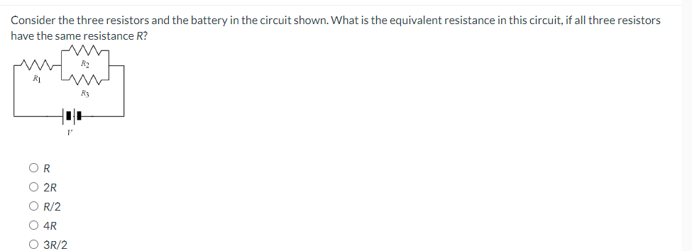 Solved Consider the three resistors and the battery in the | Chegg.com