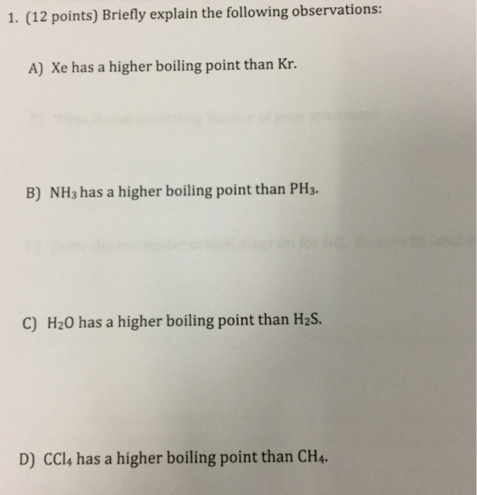 Solved Briefly explain the following observations: Xe has a | Chegg.com