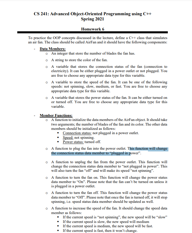 Solved CS 241: Advanced Object-Oriented Programming using | Chegg.com
