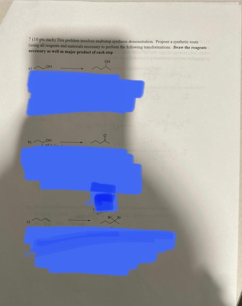 This problem involves multistep synthesis | Chegg.com