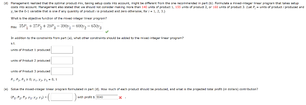 Solved $29 far product 3. (a) Formulate a linear programming | Chegg.com