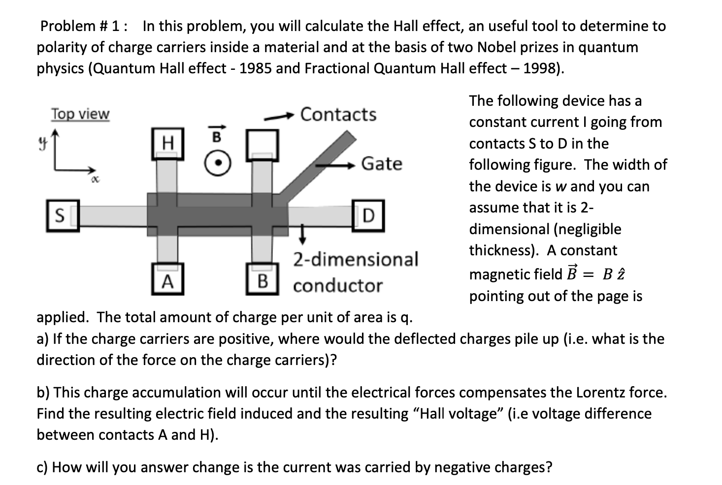 Solved Problem # 1 : In this problem, you will calculate the | Chegg.com