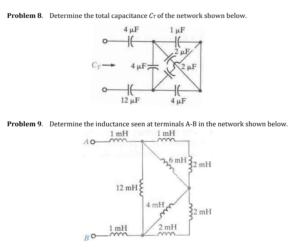 Solved Problem 8. Determine the total capacitance Cr of the | Chegg.com