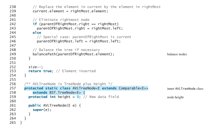Solved LISTING 26.3 AVLTree.java 21/ 产 Create an empty AVL | Chegg.com