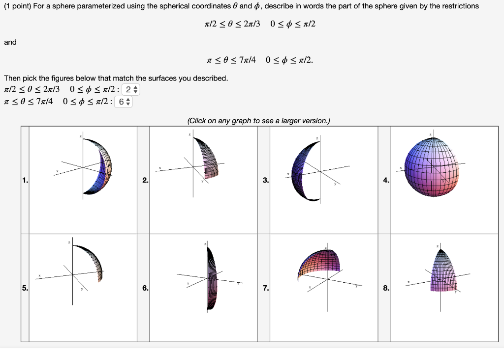 Solved For A Sphere Parameterized Using The Spherical