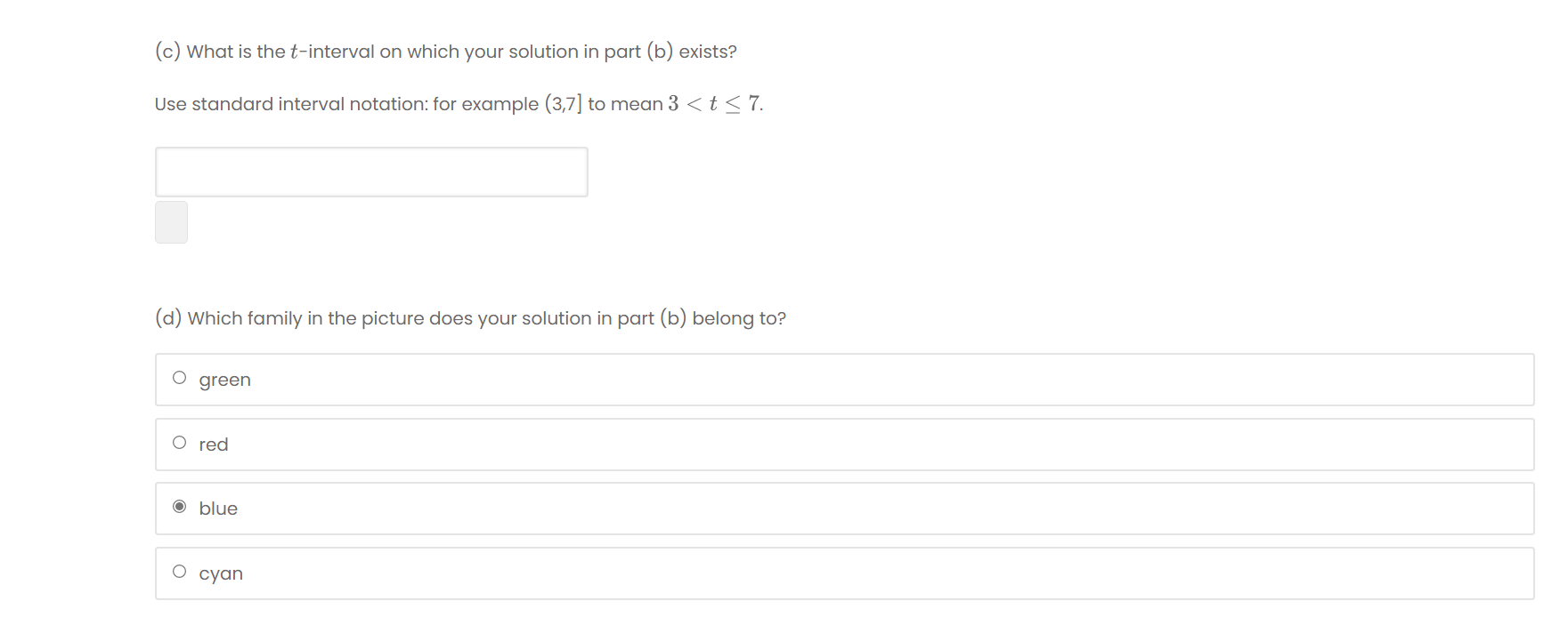 Solved 3 2 1 0 t (a) solve date = (x2 – 1) t. Use C for the | Chegg.com