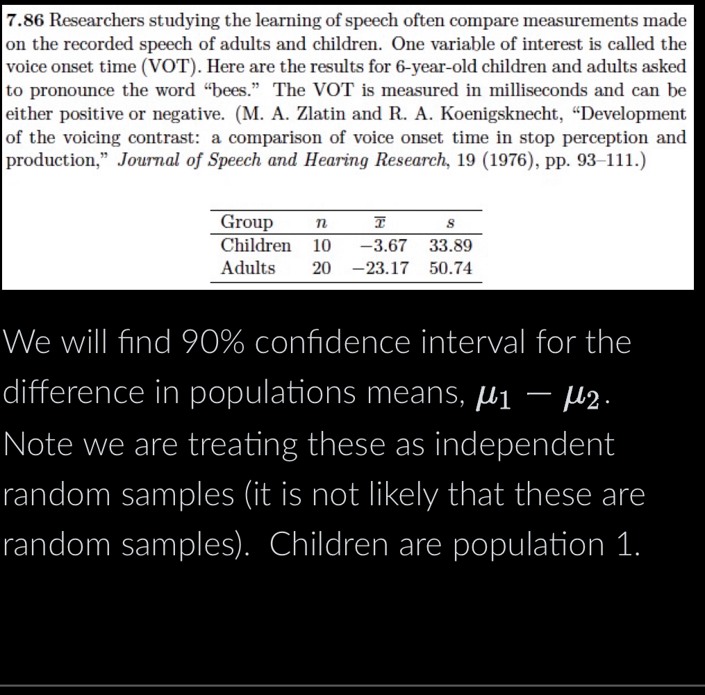 Solved Find the estimate for (mu1-mu2). Round to 1 digit | Chegg.com