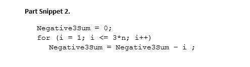 Solved Exercise I For each of the following three code | Chegg.com