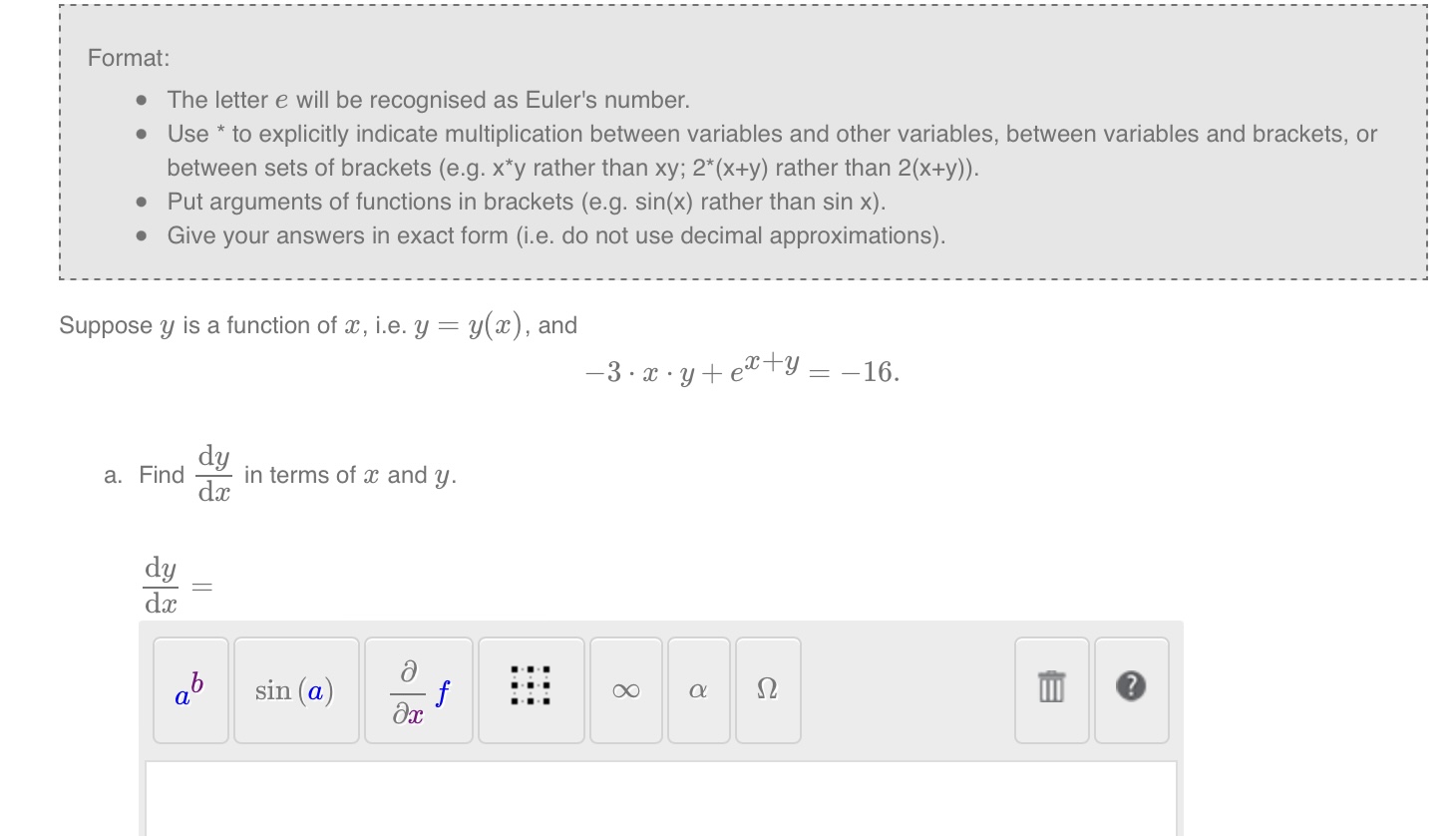 Solved Format: - The letter e will be recognised as Euler's | Chegg.com