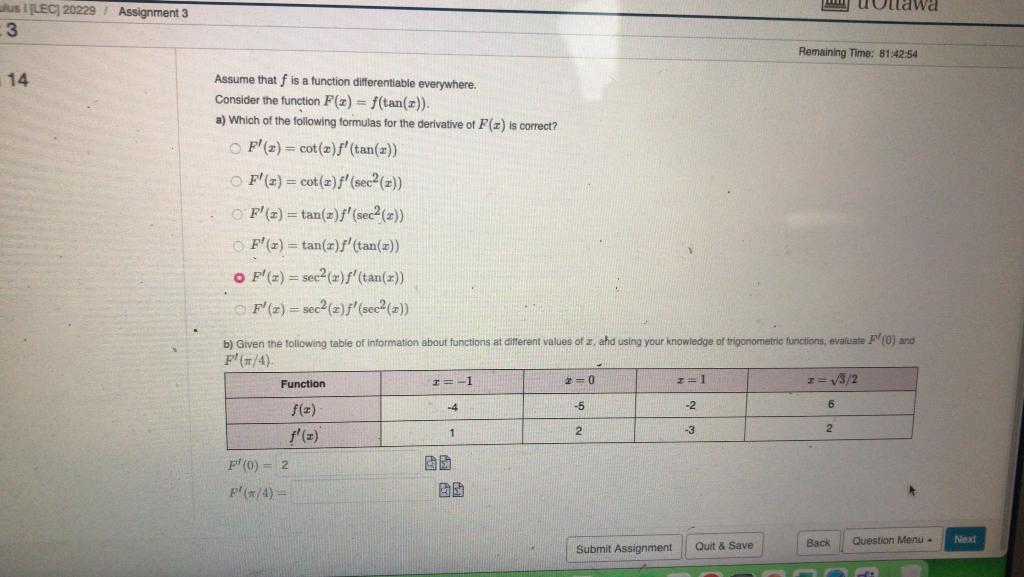 Solved Assume that f is a function differentiable | Chegg.com