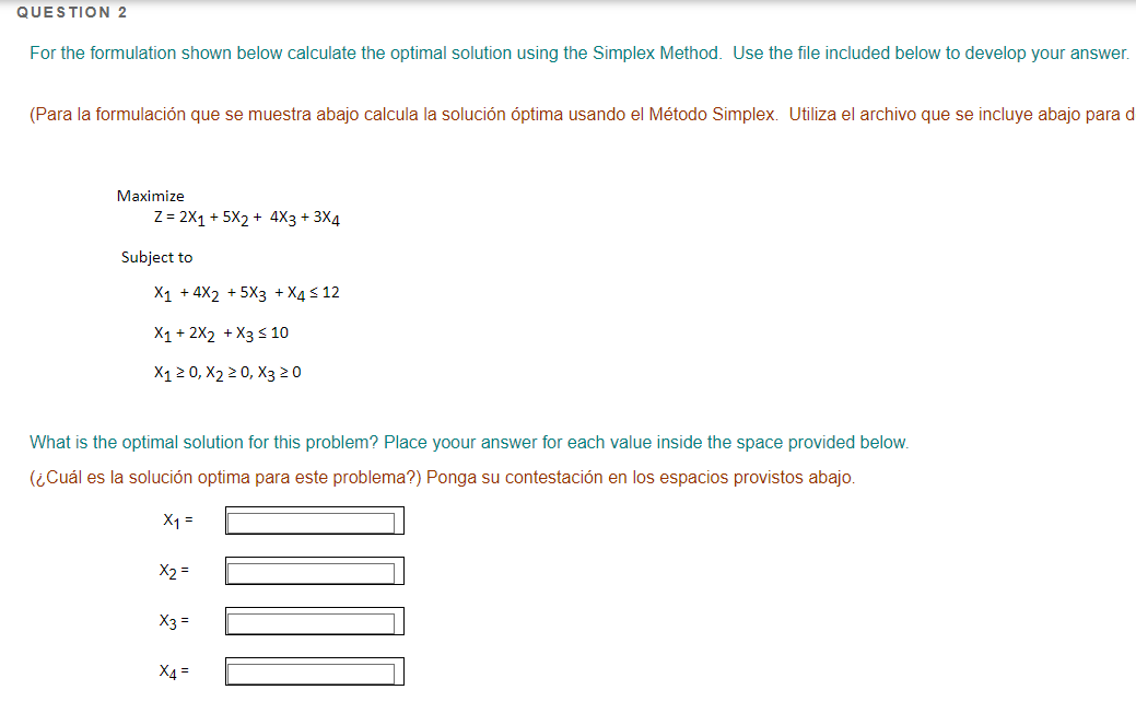 Solved QUESTION 2 For the formulation shown below calculate | Chegg.com