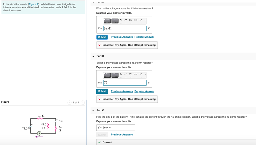 Solved In the circuit shown in (Figure 1) both batteries | Chegg.com