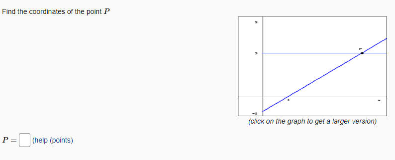 Solved Find the coordinates of the point P P= (help (points) | Chegg.com