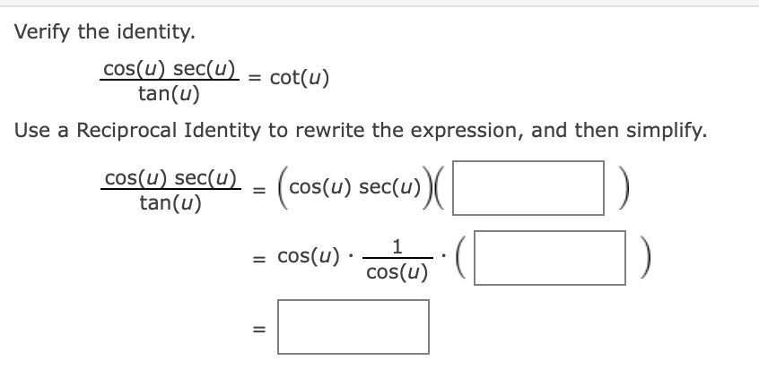 Solved Verify the identity. sin(0) tan(0) = cos(O) Use a | Chegg.com