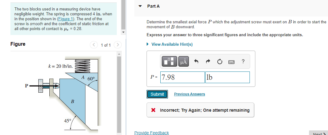 Solved The two blocks used in a measuring device have | Chegg.com