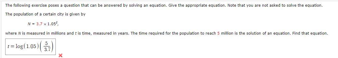 Solved The following exercise poses a question that can be | Chegg.com
