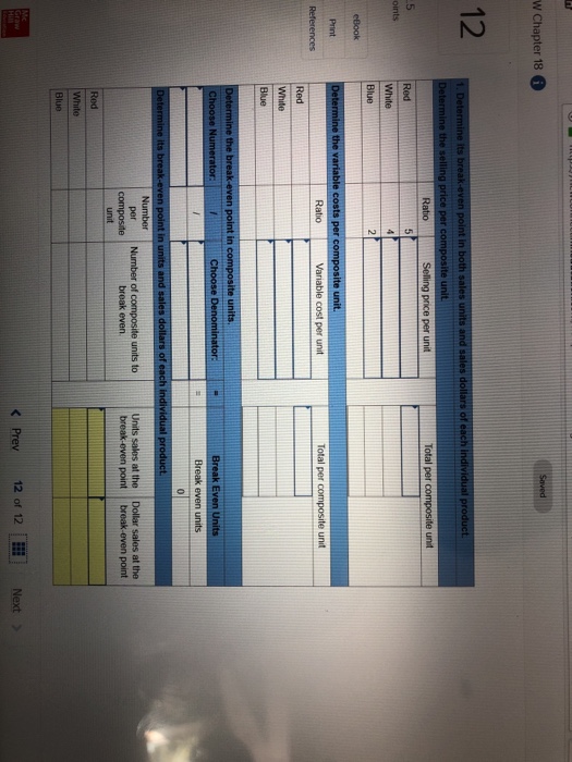 Solved connect.ht ☆ : a search Problem 18-7A Break-even | Chegg.com