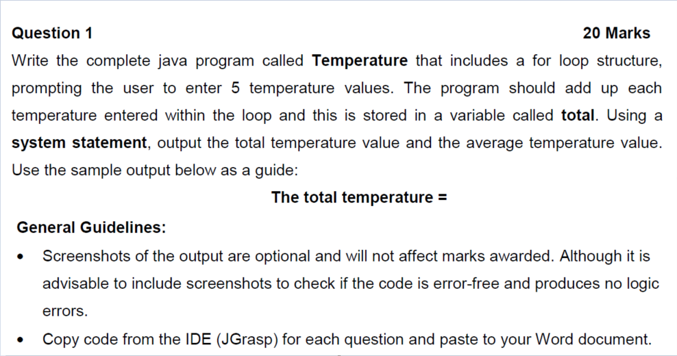 Solved Question 1 20 Marks Write the complete java program | Chegg.com Solved Question 1 20 Marks Write the complete java program | Chegg.com