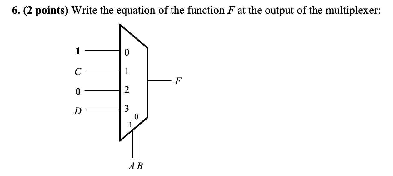 Solved 6. (2 points) Write the equation of the function F at | Chegg.com