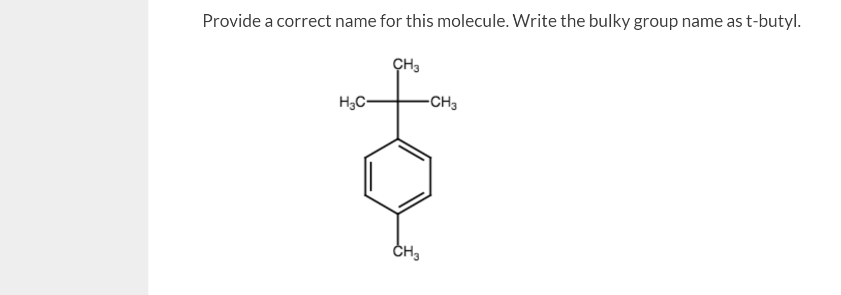 Solved Provide a correct name for this molecule. Write the | Chegg.com
