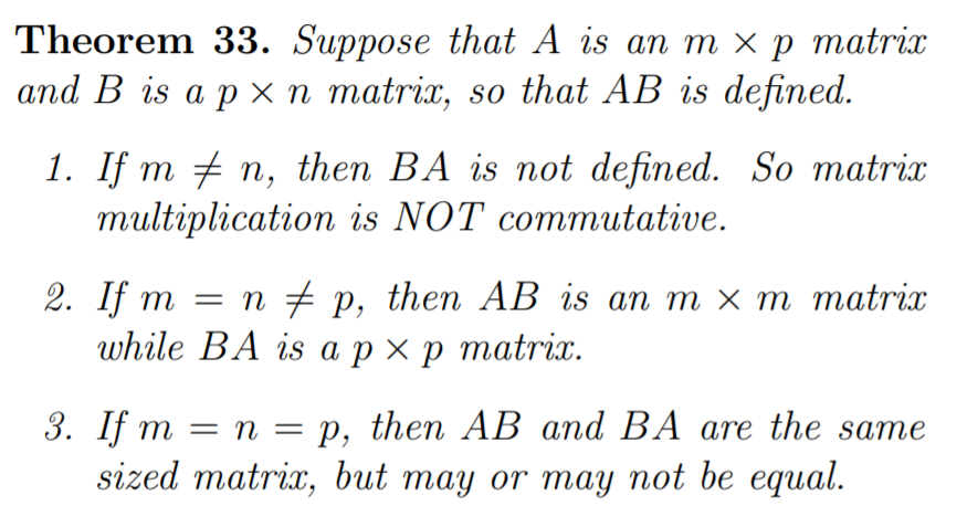 Solved Theorem 33. Suppose that A is an m x p matrix and B | Chegg.com