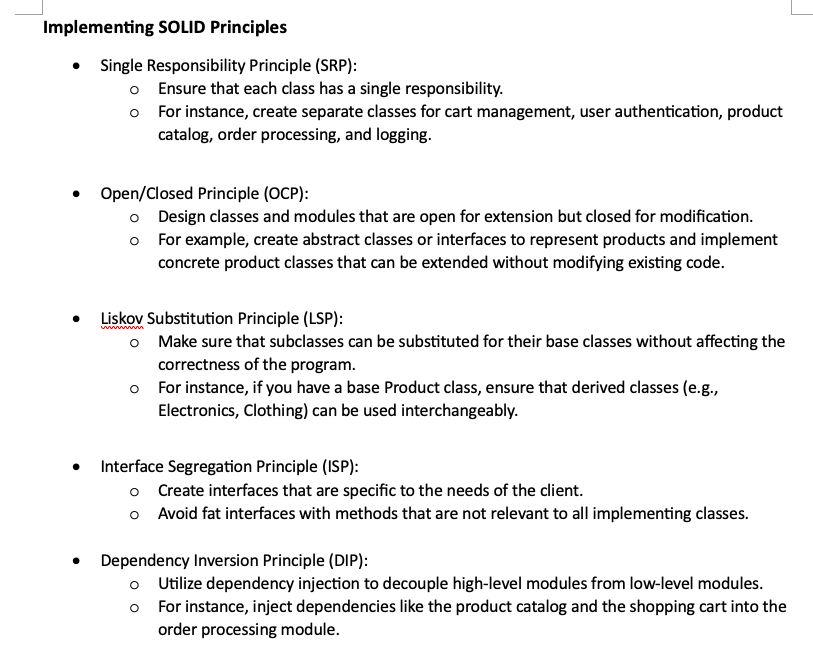 Solved roject Components: - User Authentication: - Create a | Chegg.com