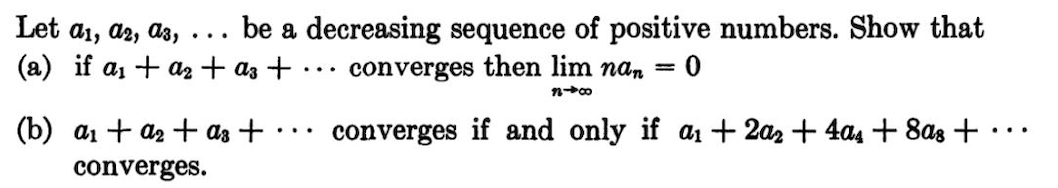 Solved Let A1 A2 A3 … Be A Decreasing Sequence Of Positive