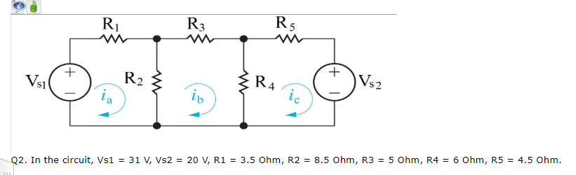 Solved C. Using mesh analysis, find the following currents | Chegg.com