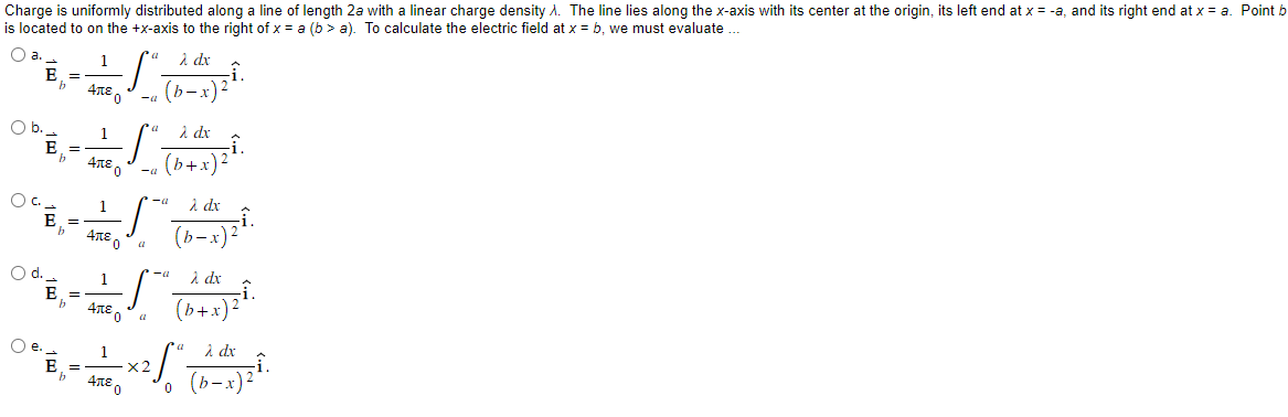 Solved Charge is uniformly distributed along a line of | Chegg.com