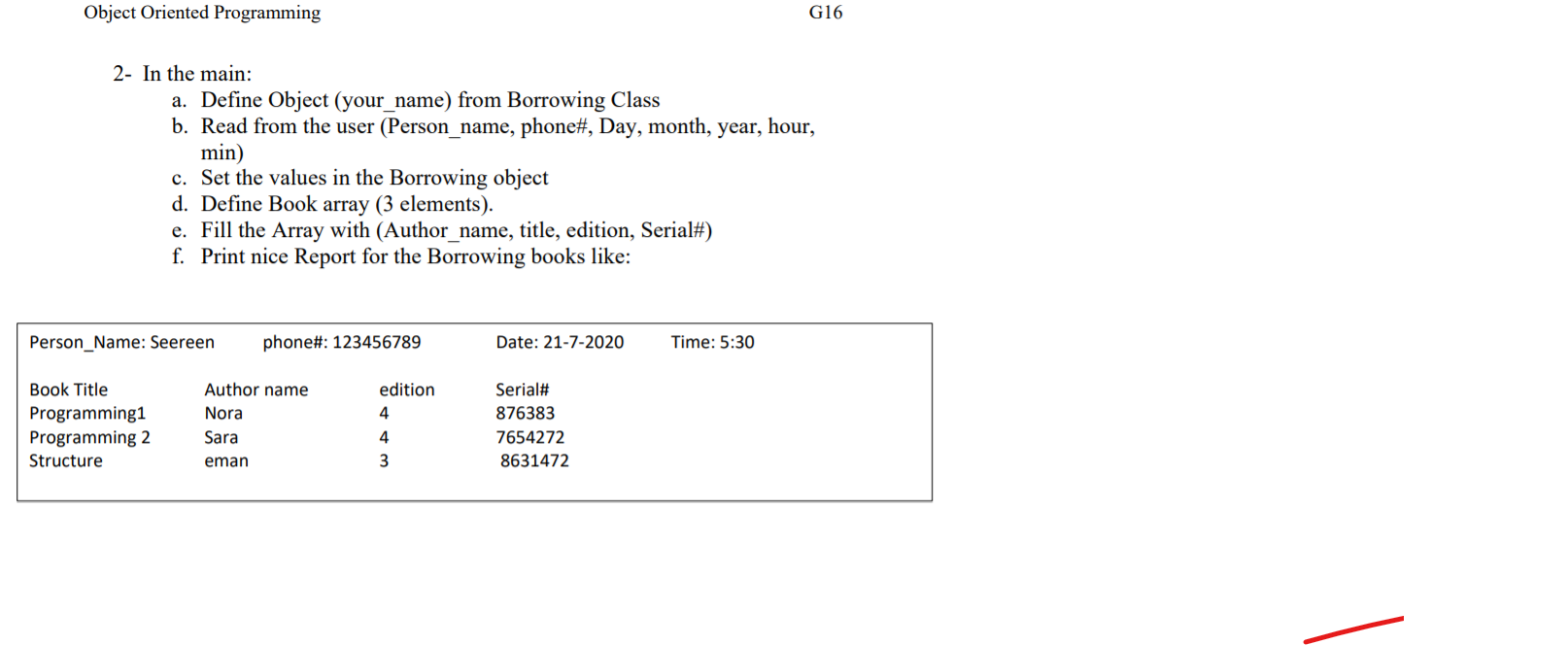 Solved Last week we design our (Book) class. Using same | Chegg.com