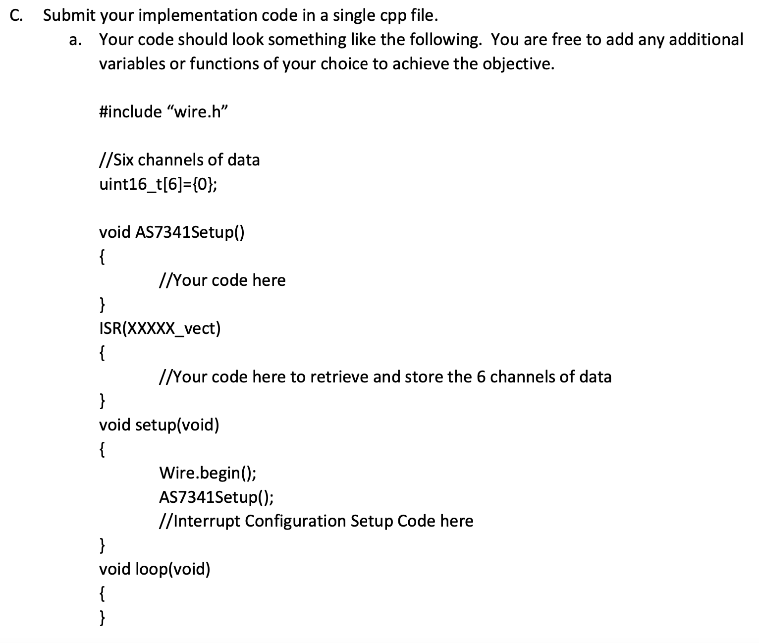 Solved Color Sensor AS7341 - Interfacing Hi! Can you please | Chegg.com